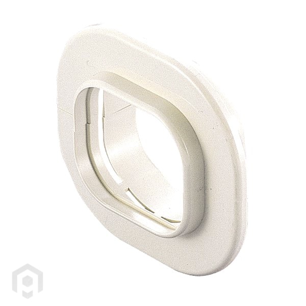 Slimduct – 75mm Wall Rossette White – Fixxy